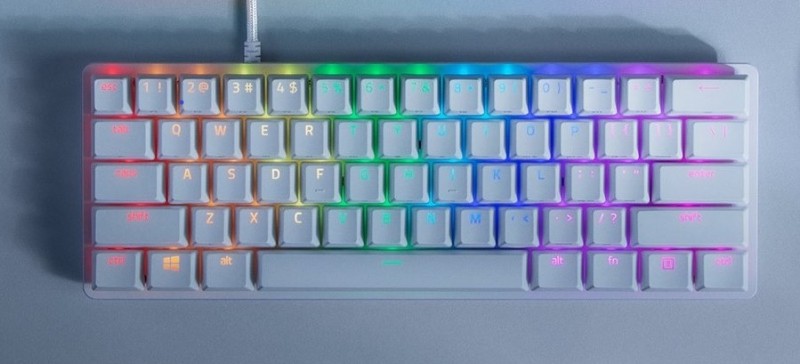 Razer Huntsman Mini Mercury Edition 60% Opto-Gaming Keyboard (Linear ...